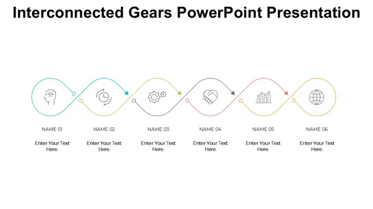 Interconnected Gears PowerPoint Presentation - PPTUniverse