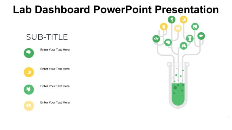 Lab Dashboard PowerPoint Presentation : 100% Editable PPTx