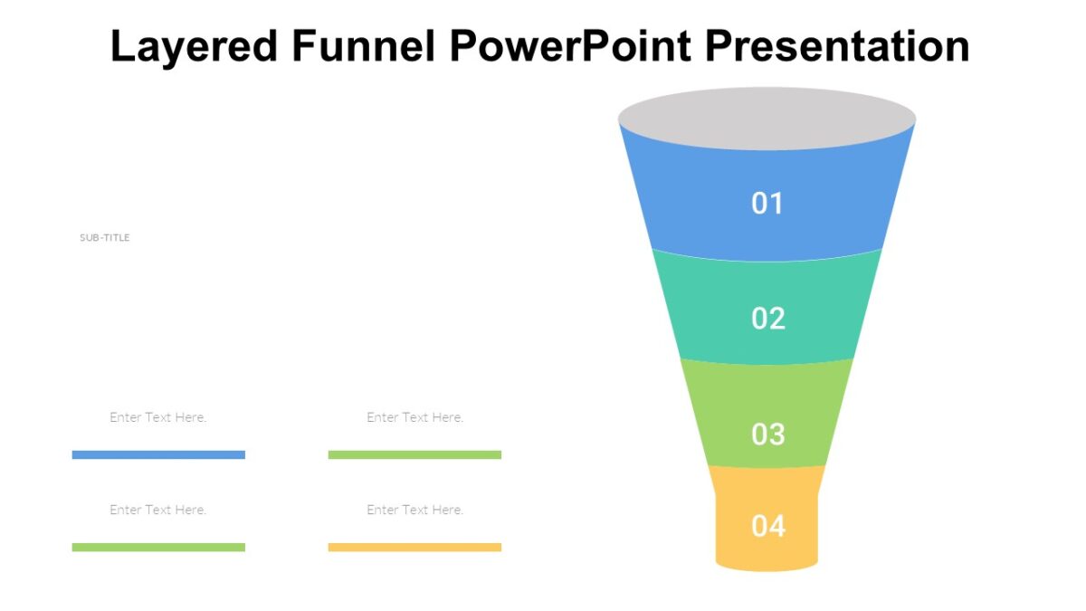 Layered Funnel PowerPoint Presentation : 100% Editable PPTx