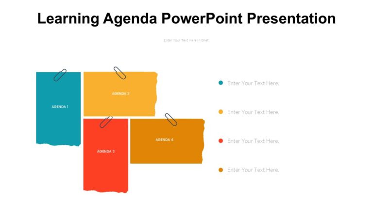 Learning Agenda PowerPoint Presentation : 100% Editable PPTx