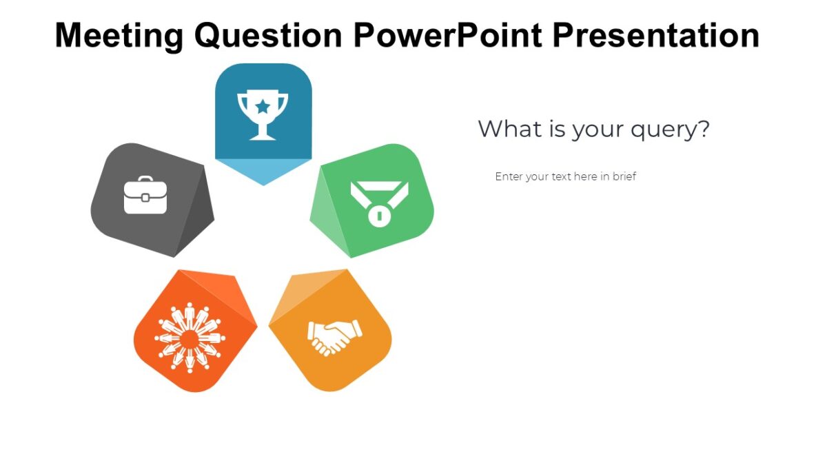 Meeting Question PowerPoint Presentation : 100% Editable PPTx