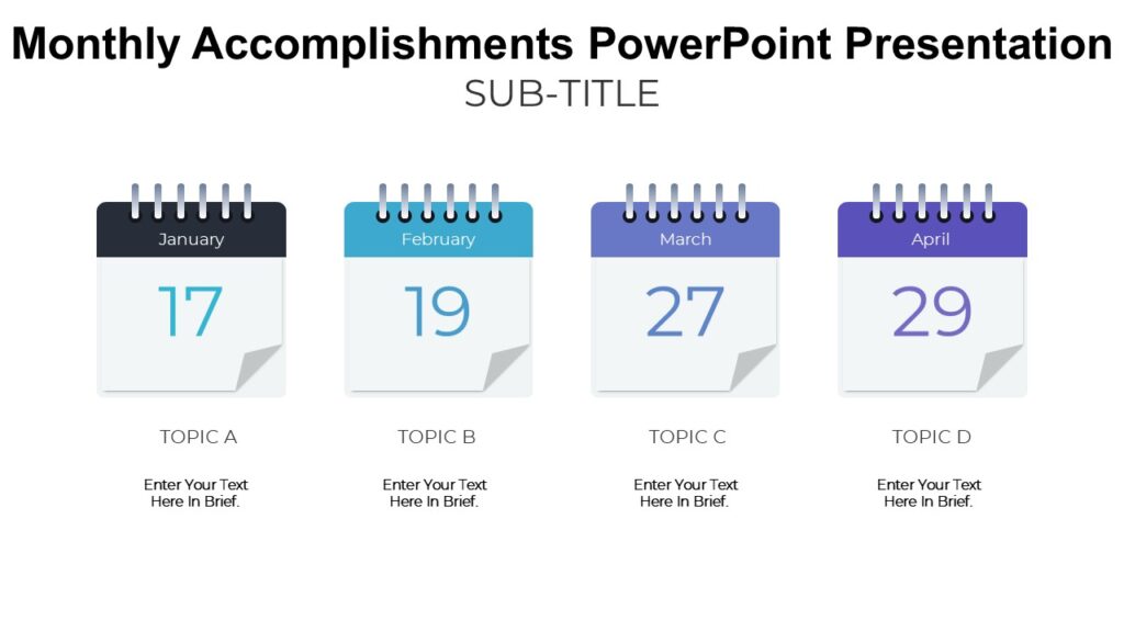 Monthly Accomplishments PowerPoint Presentation : 100% Editable PPTx