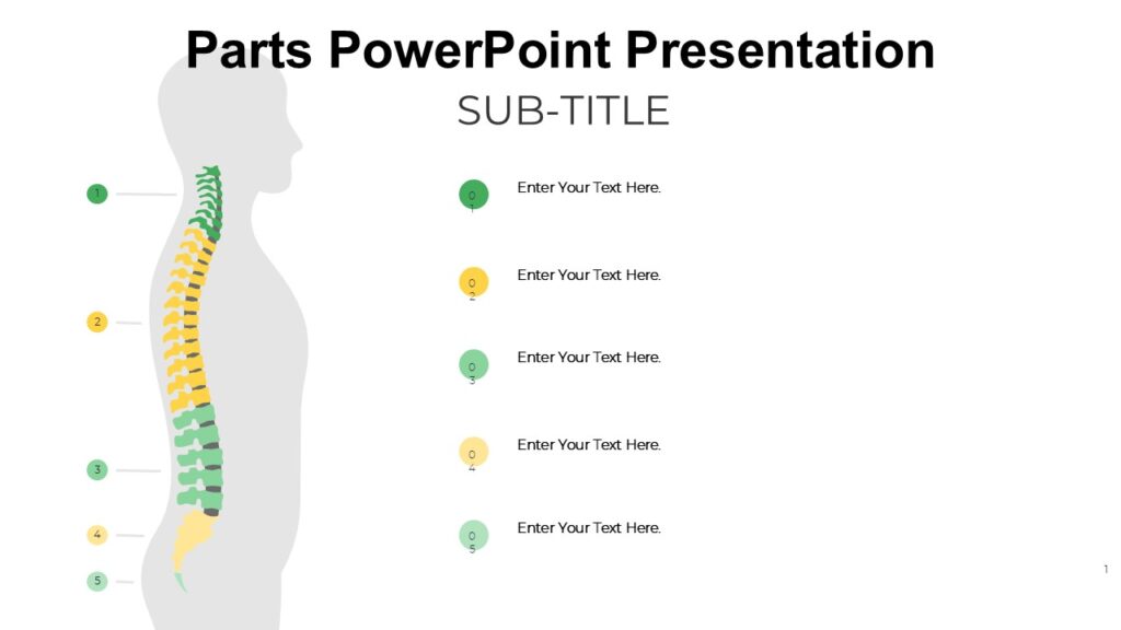 Parts PowerPoint Presentation : 100% Editable PPTx