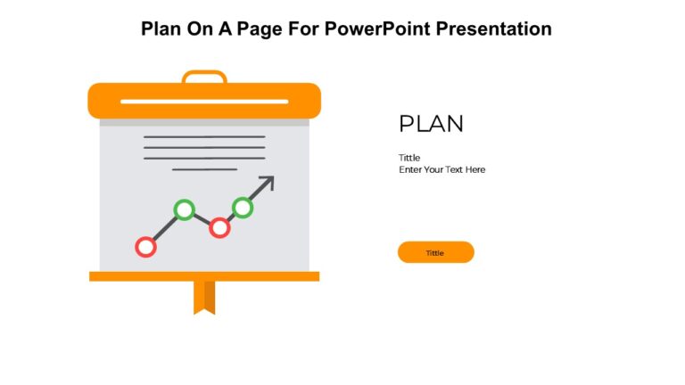Plan On A Page For PowerPoint Presentation : 100% Editable PPTx