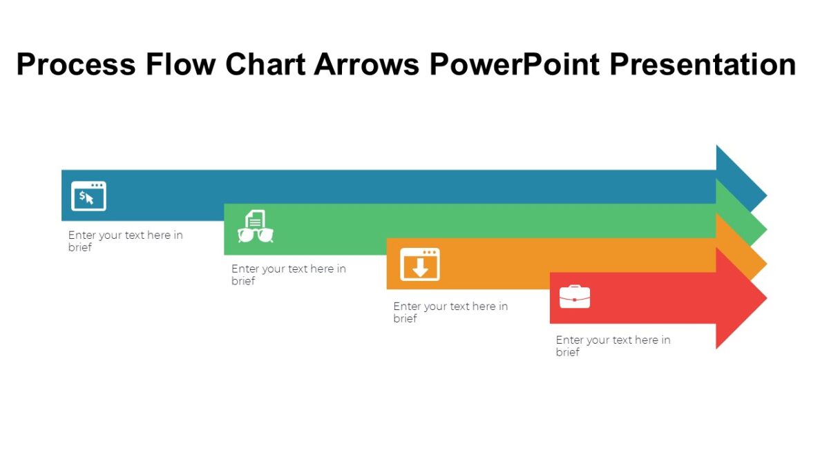 Process Flow Chart Arrows PowerPoint Presentation - PPTUniverse