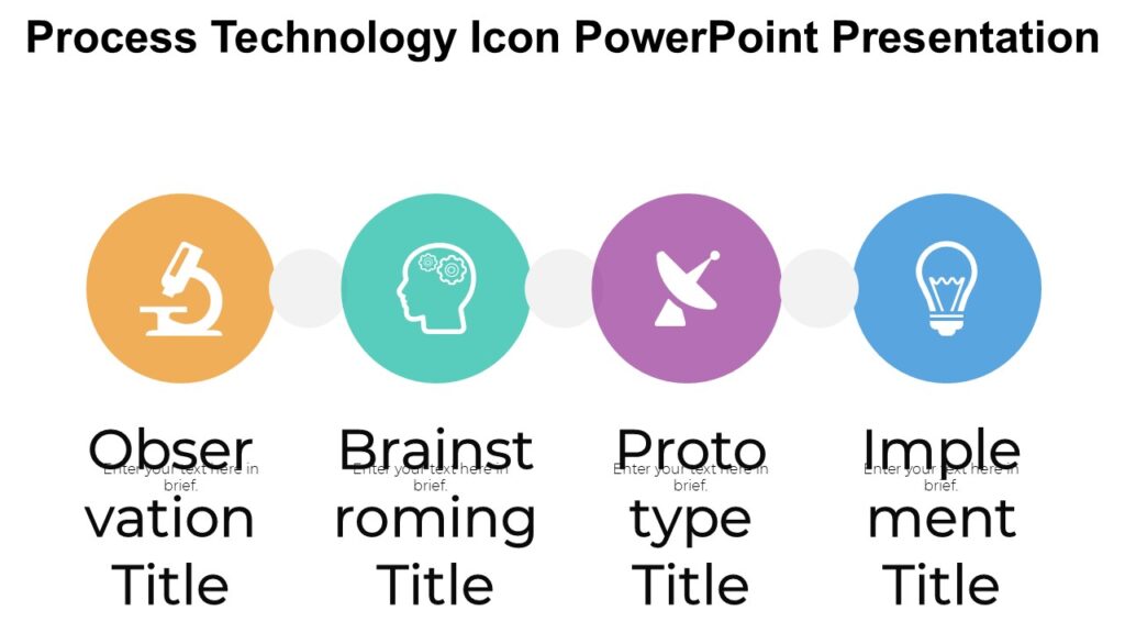 Process Technology Icon PowerPoint Presentation : 100% Editable PPTx