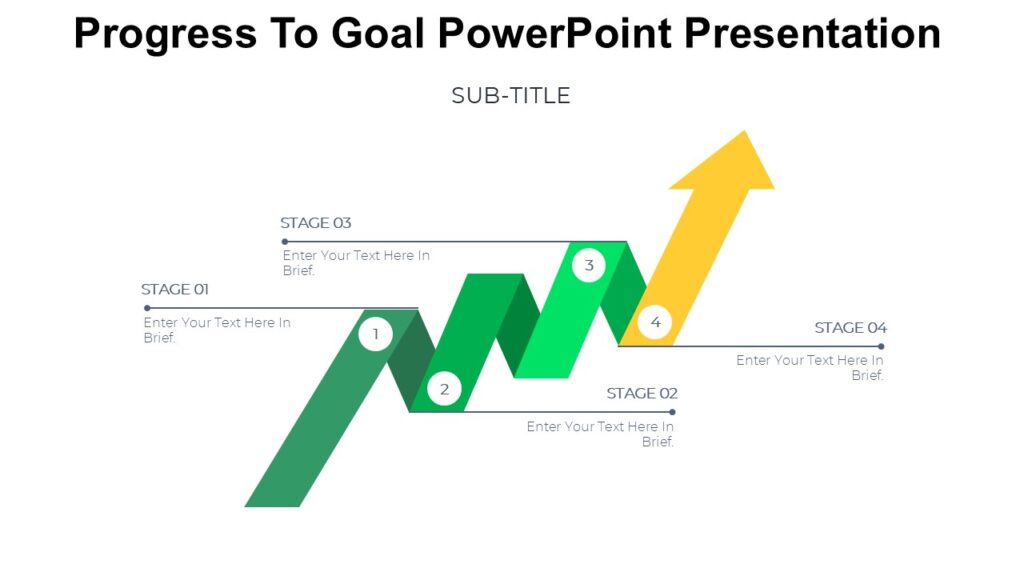 Progress To Goal PowerPoint Presentation - PPTUniverse