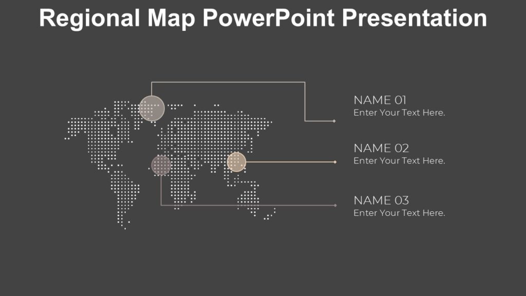Regional Map PowerPoint Presentation : 100% Editable PPTx