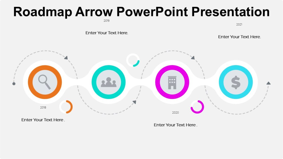 Roadmap Arrow PowerPoint Presentation : 100% Editable PPTx