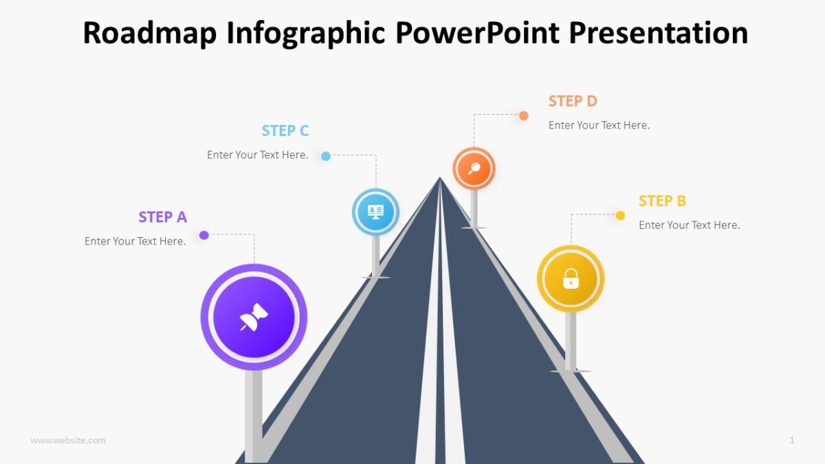 Roadmap Infographic PowerPoint Presentation - PPTUniverse