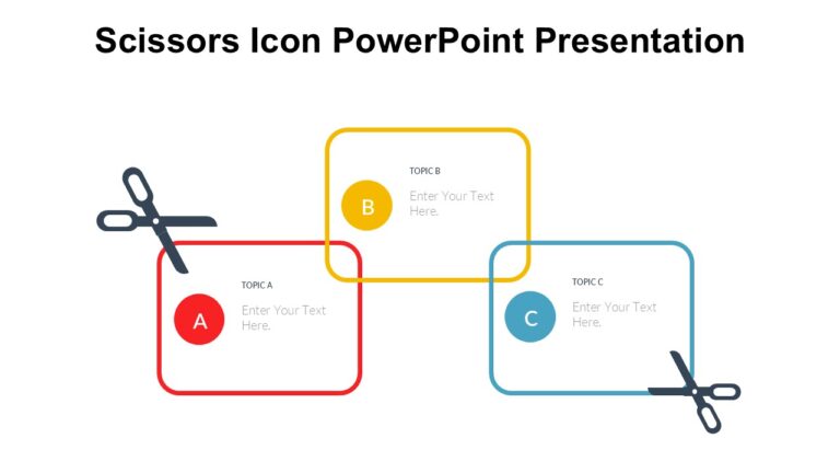 Scissors Icon PowerPoint Presentation - PPTUniverse