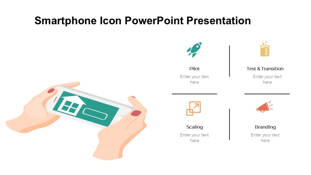 Smartphone Icon PowerPoint Presentation - PPTUniverse