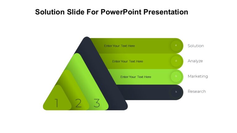 Solution Slide For PowerPoint Presentation : 100% Editable PPTx