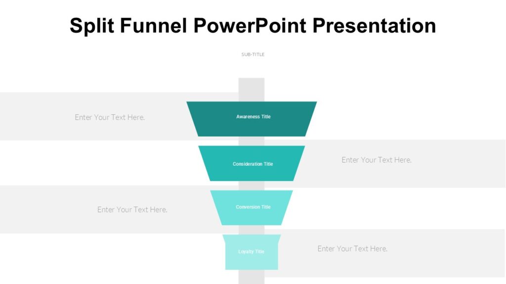 Split Funnel PowerPoint Presentation - PPTUniverse