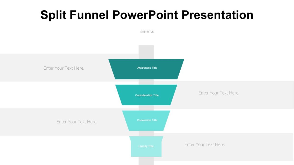 Split Funnel PowerPoint Presentation - PPTUniverse