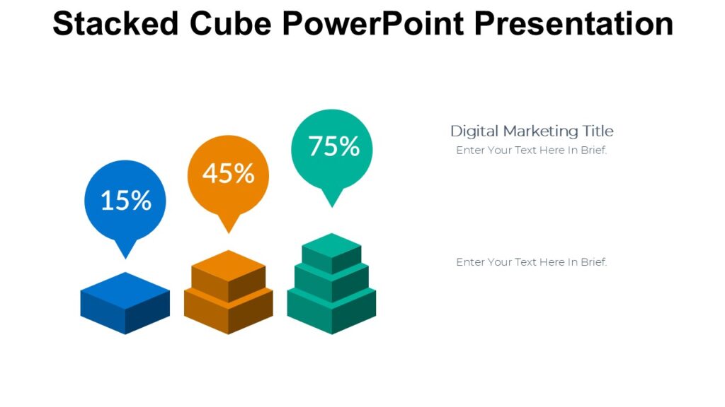 Stacked Cube PowerPoint Presentation - PPTUniverse