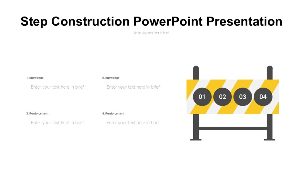 Step Construction PowerPoint Presentation : 100% Editable PPTx