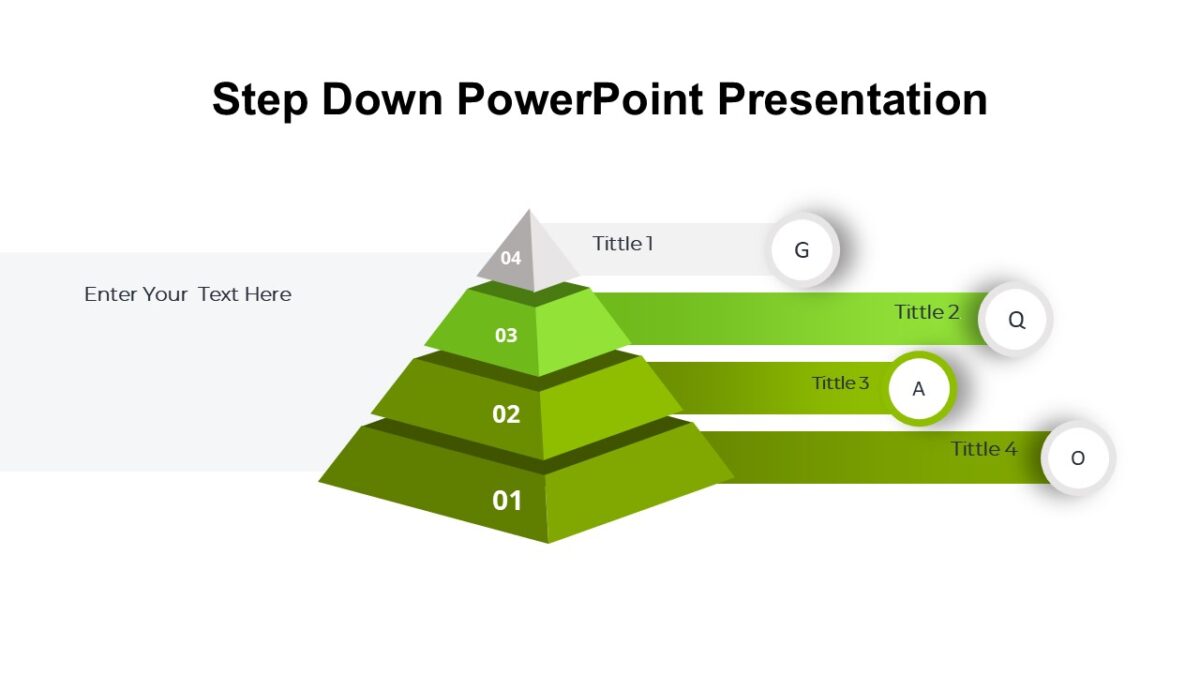 Step Down PowerPoint Presentation : 100% Editable PPTx