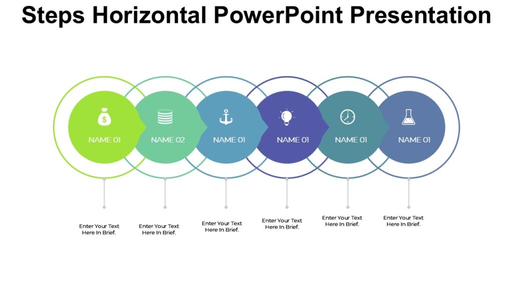 Steps Horizontal PowerPoint Presentation - PPTUniverse