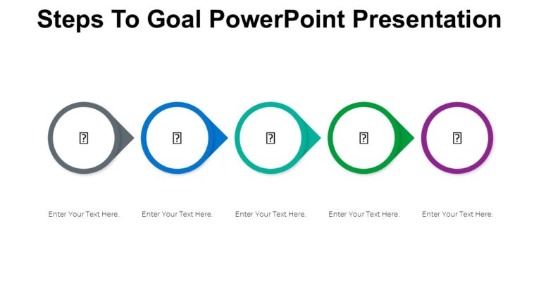 Steps To Goal PowerPoint Presentation : 100% Editable PPTx