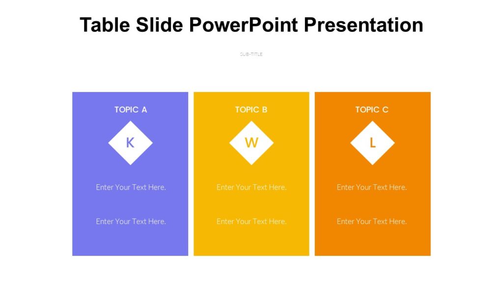 Table Slide PowerPoint Presentation - PPTUniverse