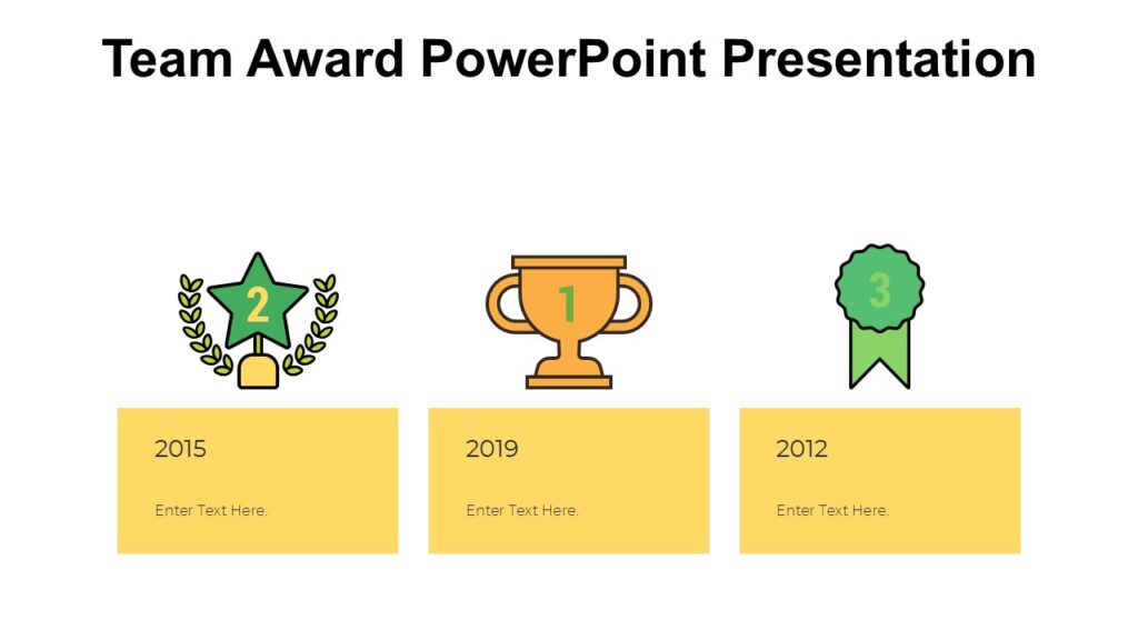 Team Award PowerPoint Presentation : 100% Editable PPTx
