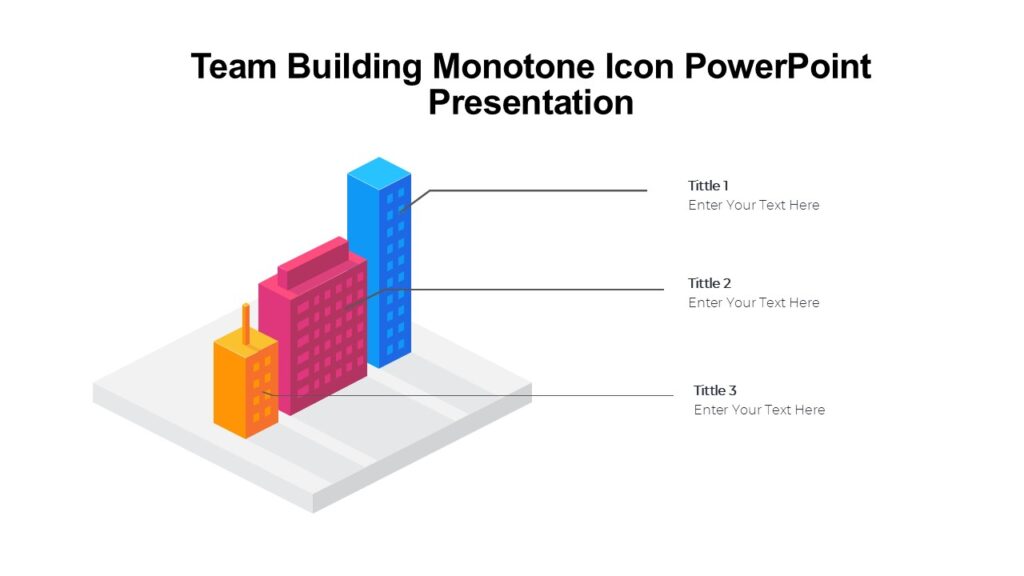 Team Building Monotone Icon PowerPoint Presentation : 100% Editable PPTx