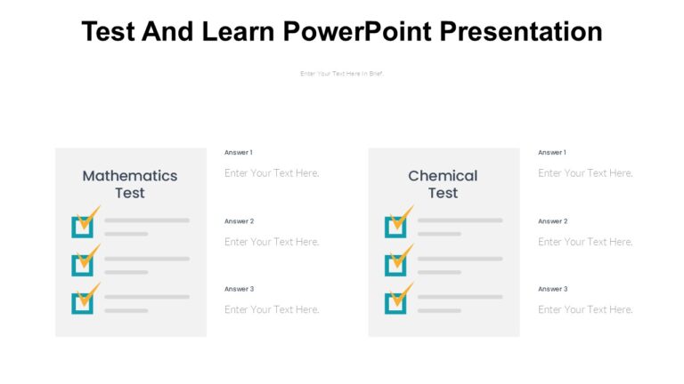 Test And Learn PowerPoint Presentation - PPTUniverse