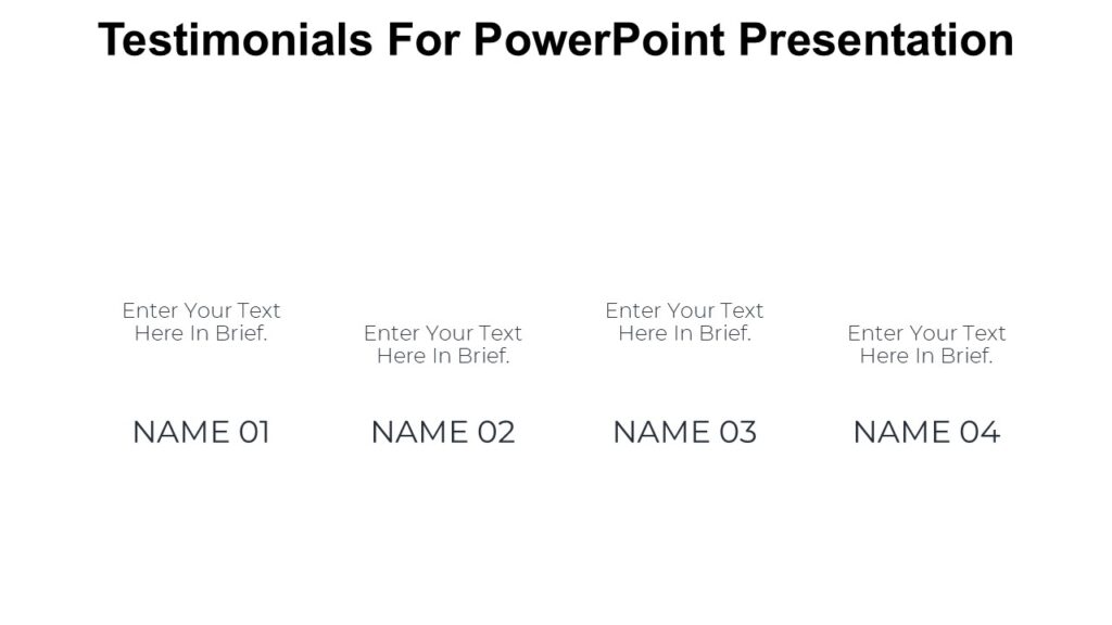 Testimonials For PowerPoint Presentation - PPTUniverse