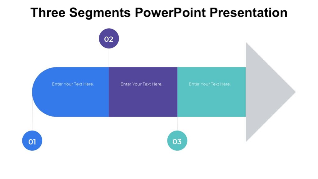 Three Segments PowerPoint Presentation : 100% Editable PPTx