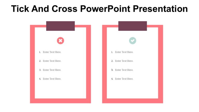 Tick And Cross PowerPoint Presentation : 100% Editable PPTx