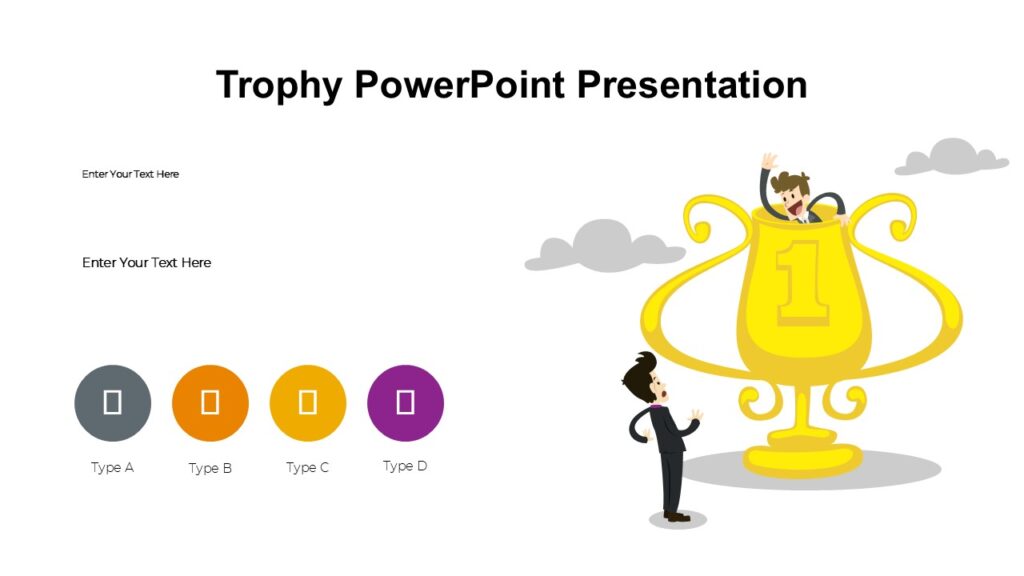 Trophy PowerPoint Presentation : 100% Editable PPTx