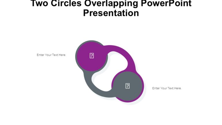 Two Circles Overlapping PowerPoint Presentation : 100% Editable PPTx