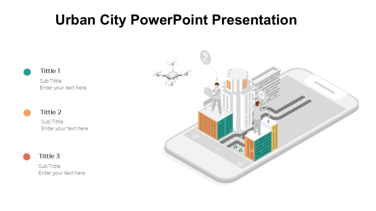 Urban City PowerPoint Presentation : 100% Editable PPTx