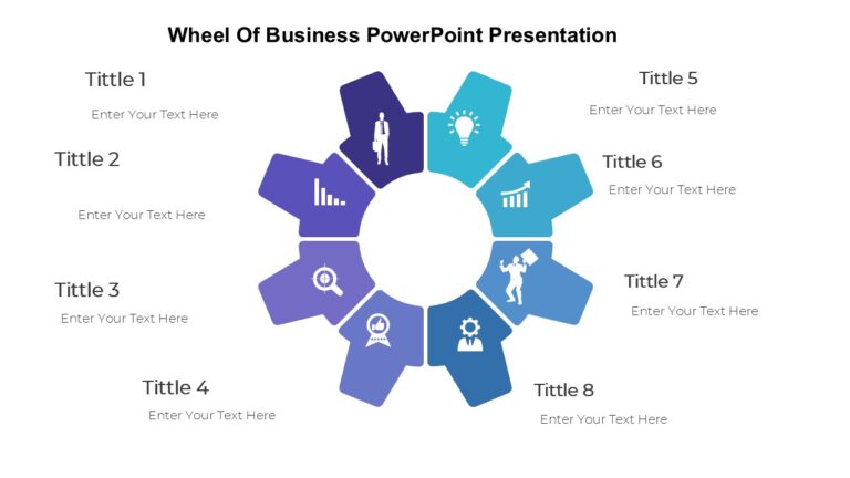 Wheel Of Business PowerPoint Presentation : 100% Editable PPTx