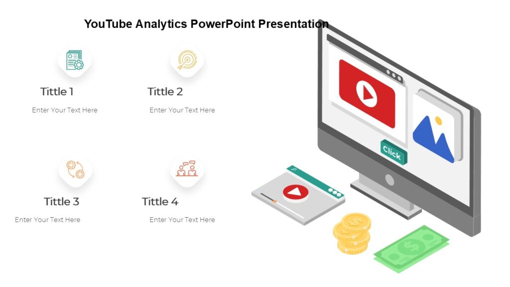 Youtube Analytics PowerPoint Presentation : 100% Editable PPTx