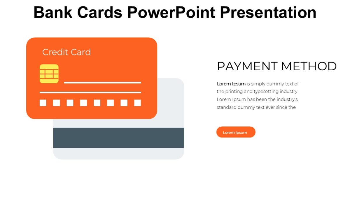 Bank Cards PowerPoint Presentation : 100% Editable PPTx