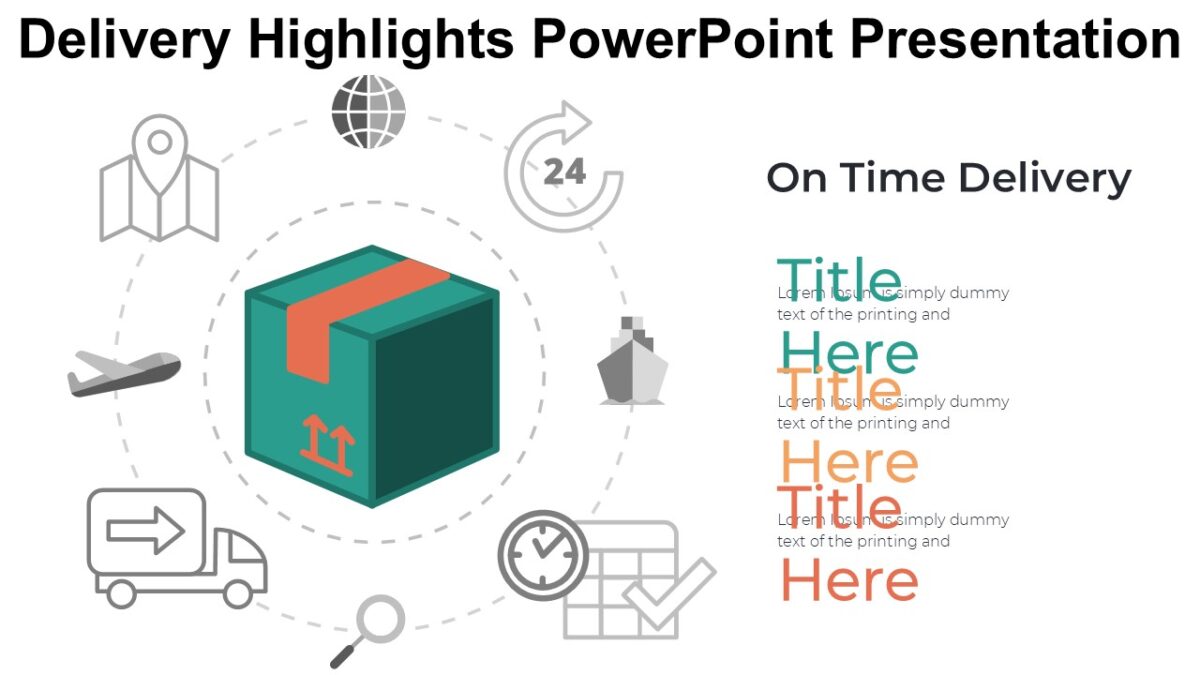 Delivery Highlights PowerPoint Presentation : 100% Editable PPTx