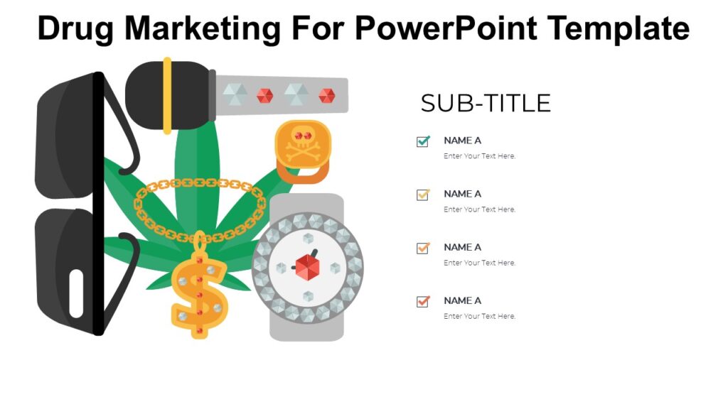 Drug Marketing For PowerPoint Template : 100% Editable PPTx