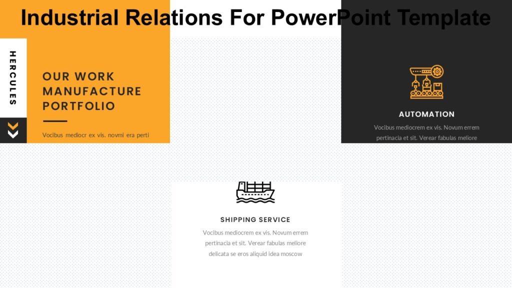 Industrial Relations For PowerPoint Template : 100% Editable PPTx