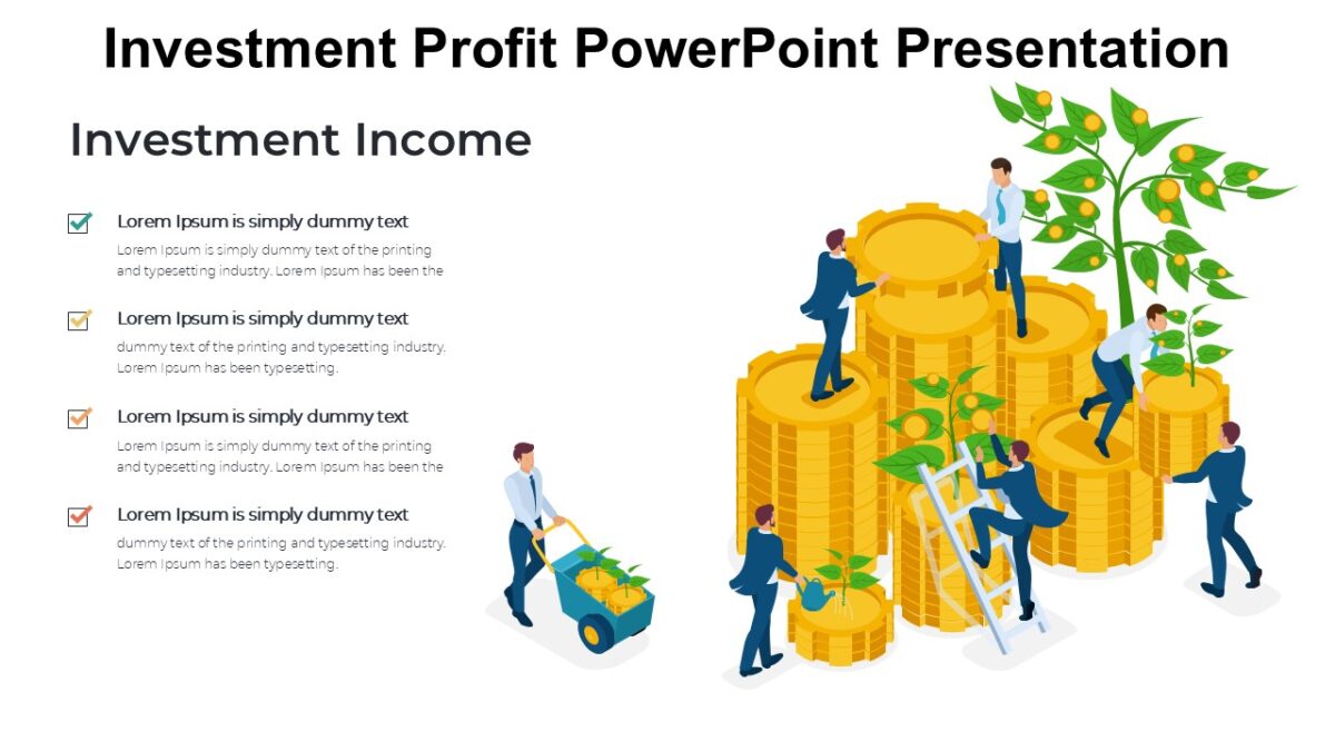 Investment Profit PowerPoint Presentation : 100% Editable PPTx
