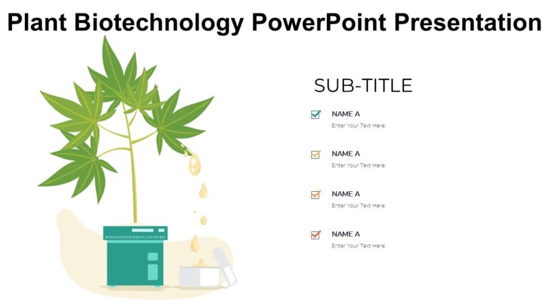Plant Biotechnology PowerPoint Presentation : 100% Editable PPTx