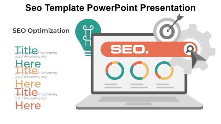 Seo Template PowerPoint Presentation : 100% Editable PPTx