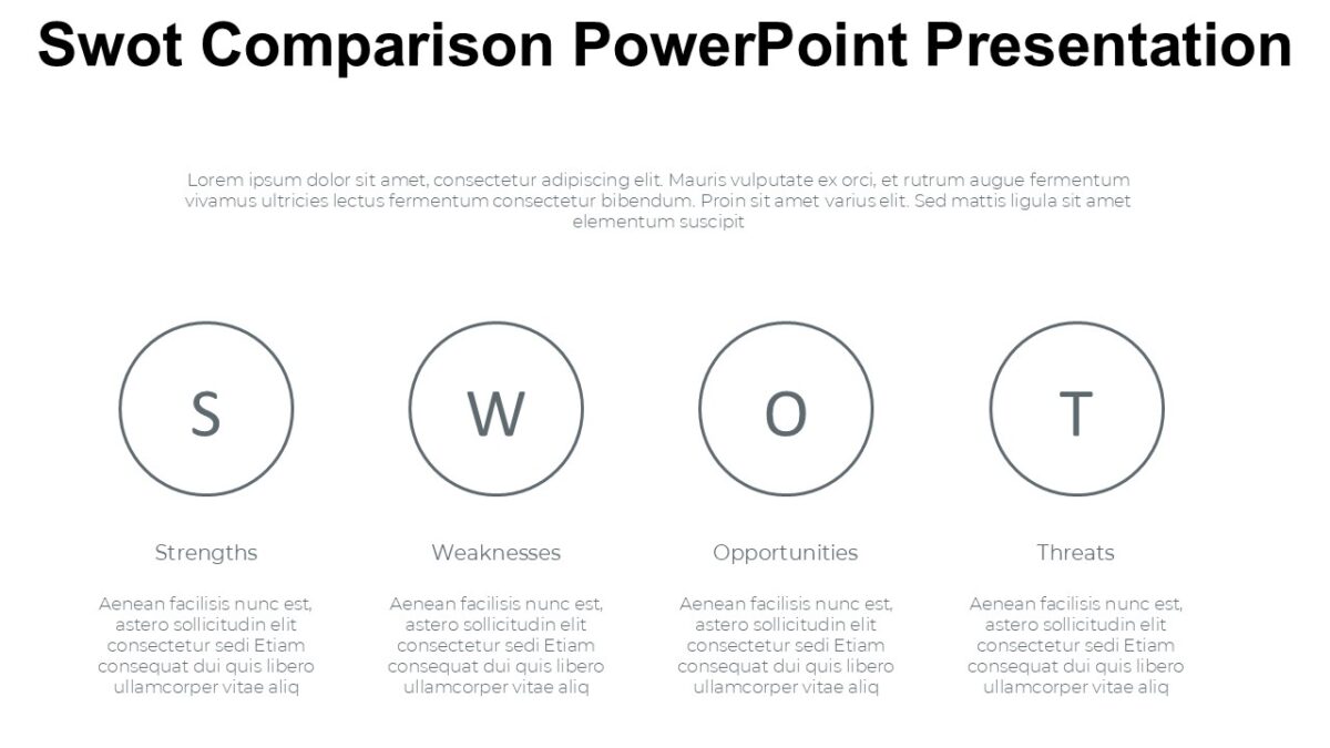 Swot Comparison PowerPoint Presentation - PPTUniverse
