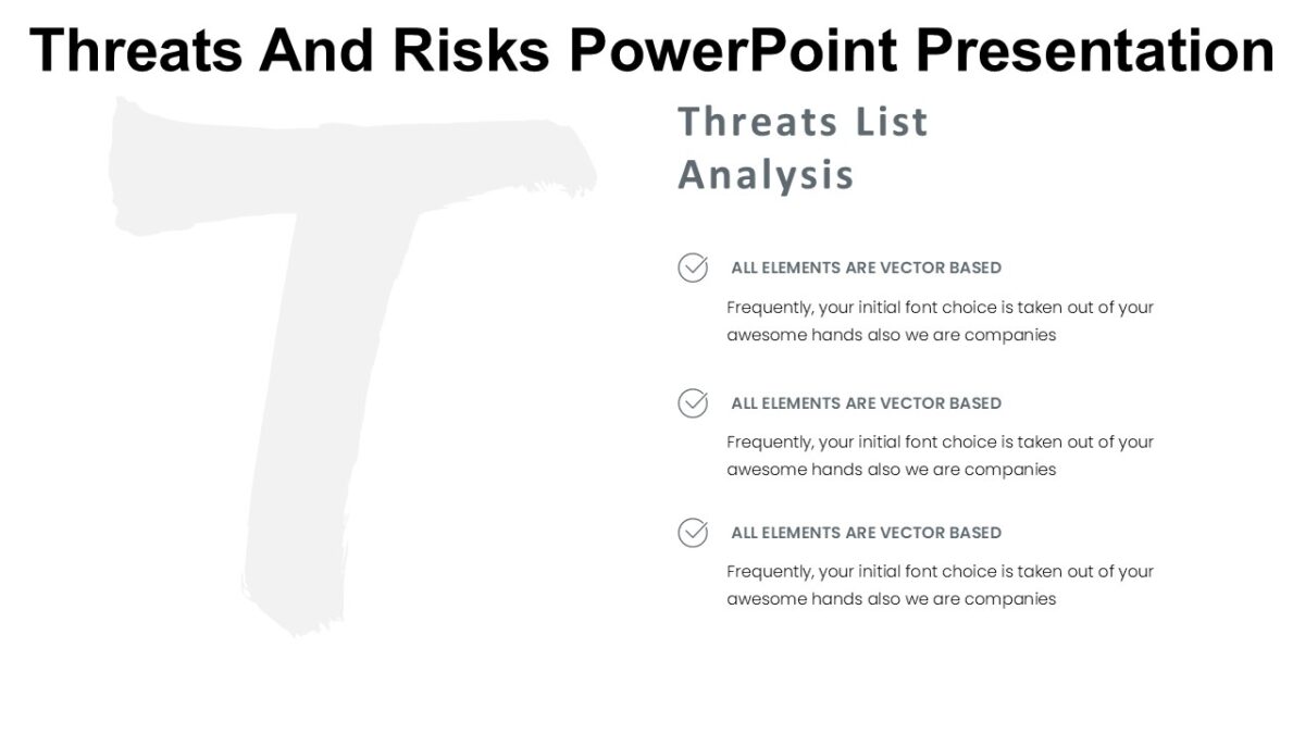 Threats And Risks PowerPoint Presentation - PPTUniverse