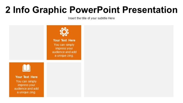 2 Info Graphic PowerPoint Presentation : 100% Editable PPTx