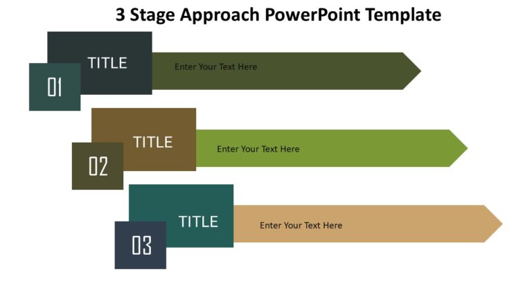 3 Stage Approach PowerPoint Template - PPTUniverse