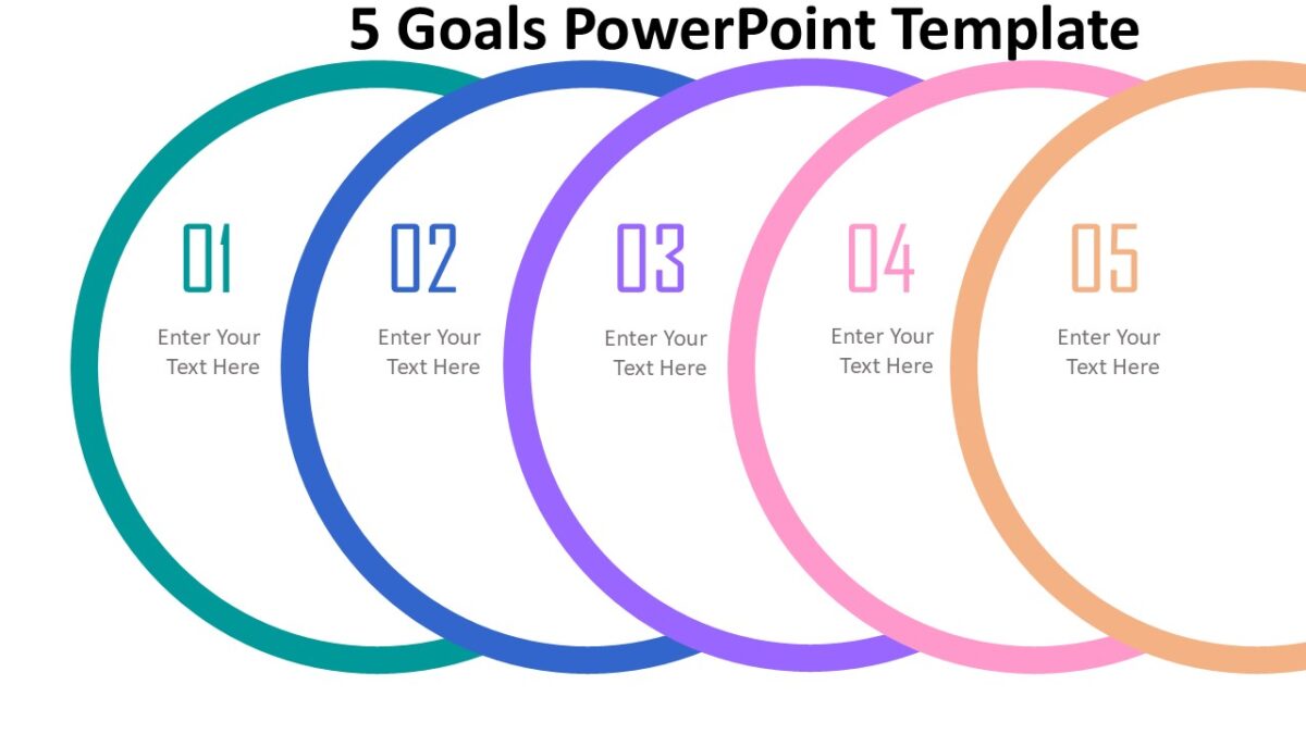 5 Goals PowerPoint Template - PPTUniverse