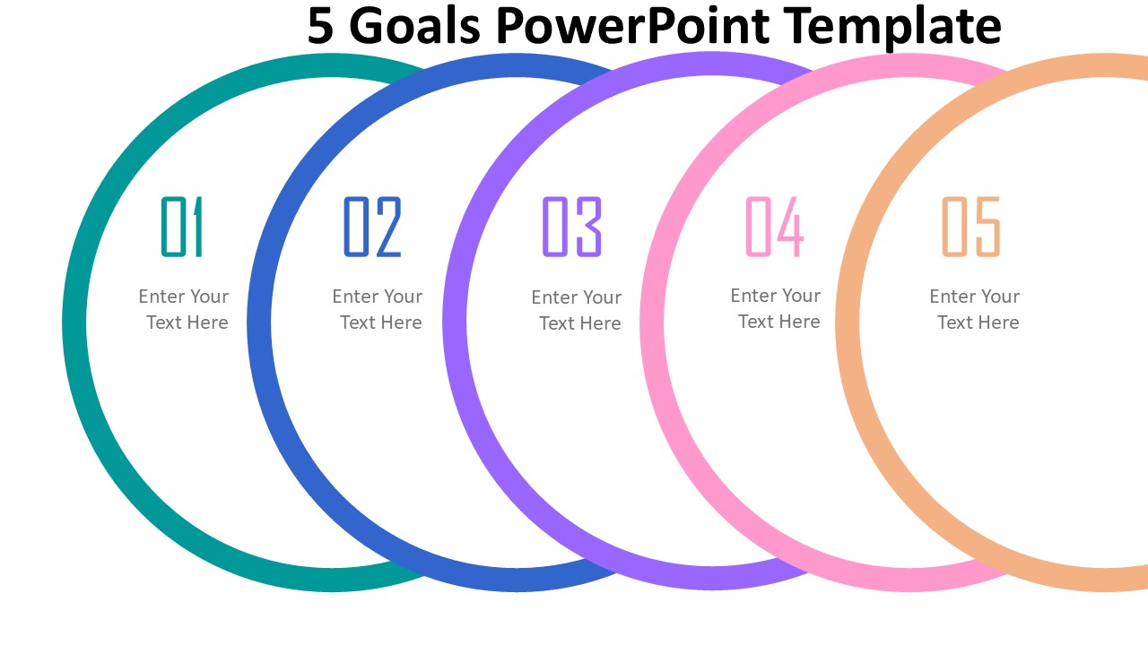 5 Goals PowerPoint Template - PPTUniverse
