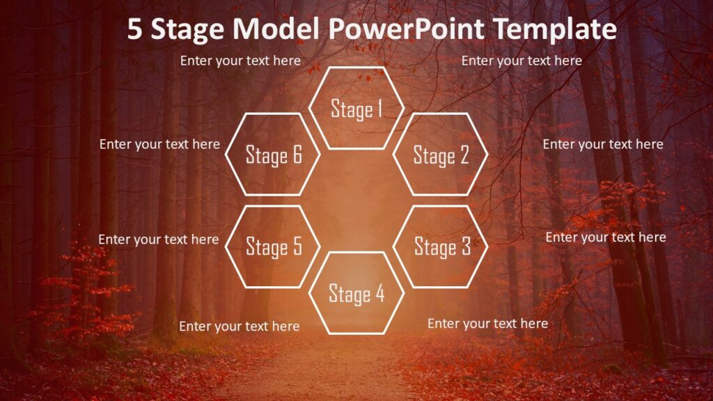 5 Stage Model PowerPoint Template - PPTUniverse